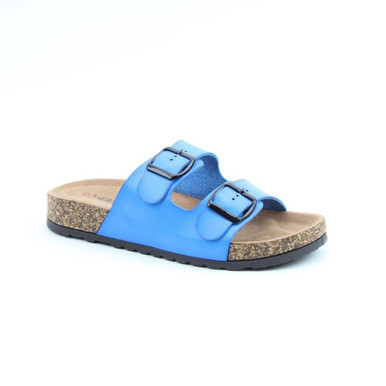 Heavenly Feet Women's Harmony2 Two Buckle Slider - Electric Blue | Charlies