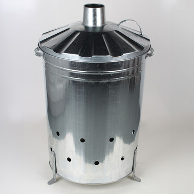 Galvanised Steel Incinerator - 90 Litre | Charlies