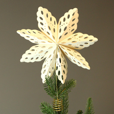 Paper Snowflake Tree Topper - 31cm | Charlies