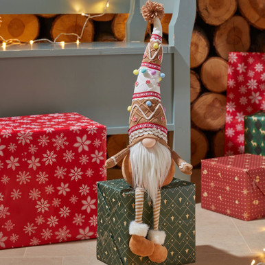 Three Kings Mr Gingerbread Seated Gonk Decoration - 60cm | Charlies