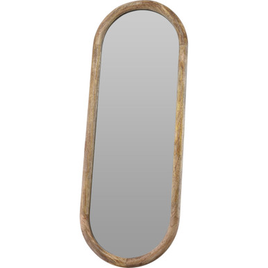 Oval Wooden Long Mirror - 77.5cm | Charlies