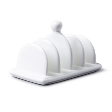 WM Bartleet & Sons 1750 White Porcelain Traditional Toast Rack - 16cm ...