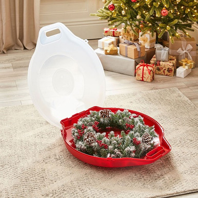 Strata Clear Wreath Holder Storage Box | Charlies