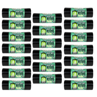 Eco Bag 100L Heavy Duty Super Strong Refuse Sacks - Pack of 200 | Charlies