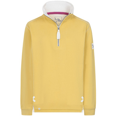 Lazy Jacks Women's Super Soft Quarter Zip Sweatshirt - Lemon | Charlies