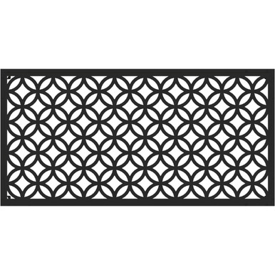 Panacea Steel Garden Decorative Screen - Geometric Circles | Charlies
