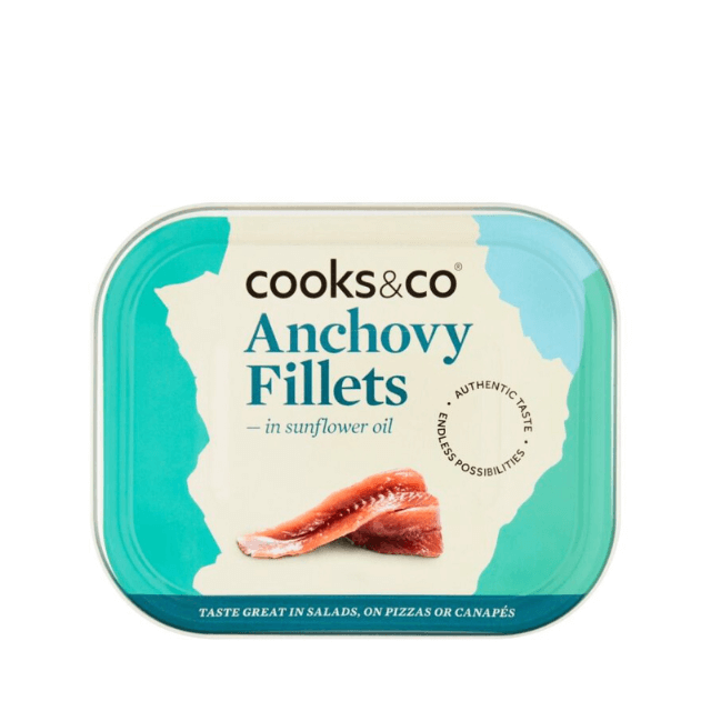 Cooks & Co Anchovy Fillets in Sunflower Oil 365g