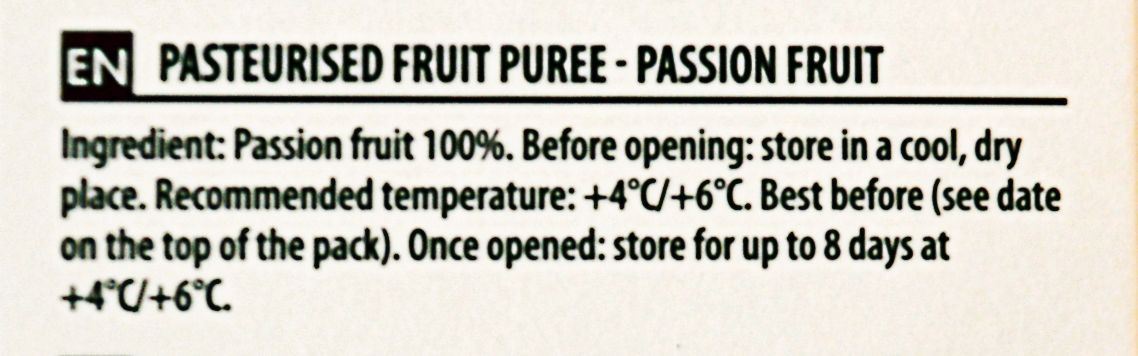 Ambient Boiron Passion Fruit Purée 1kg |Regency Foods