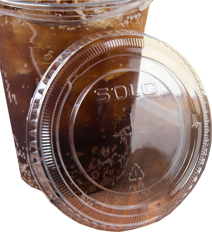 Plastic Clear Lids with Straw Slot x 1000 | Regency Foods