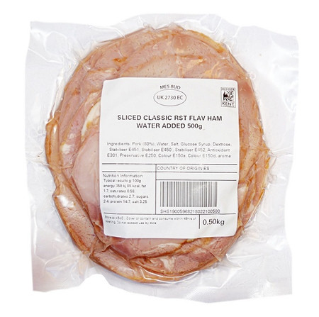 Honey Roast Ham Sliced 500g | Regency Foods Wholesaler