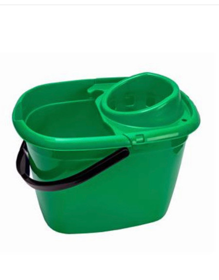 Mop Bucket with Wringer Green 14L | Regency Foods Wholesaler