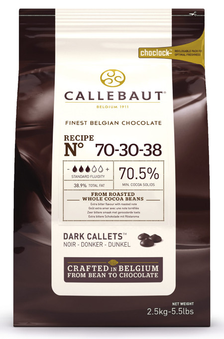 Callebaut Chocolate 70% Extra Bitter Callets 2.5kg