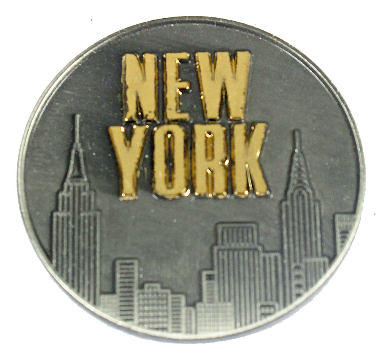 New York Skyscrape Gold and Silver Pin