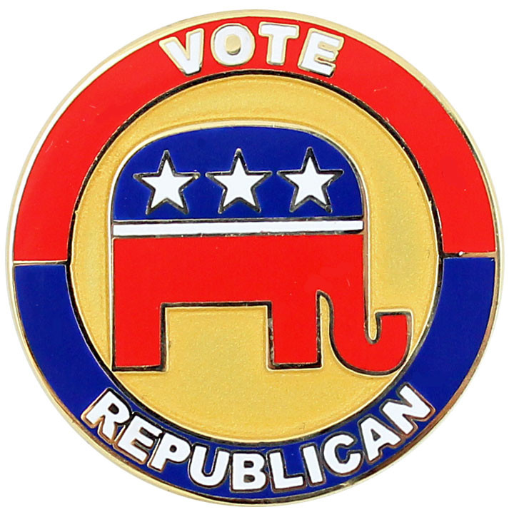 Vote Republican Party Lapel Pin