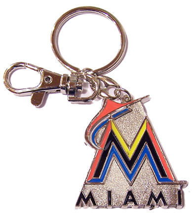 Miami Marlins Logo Key Chain