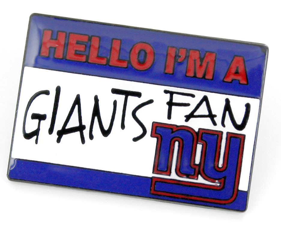 New York Giants Name Tag Pin