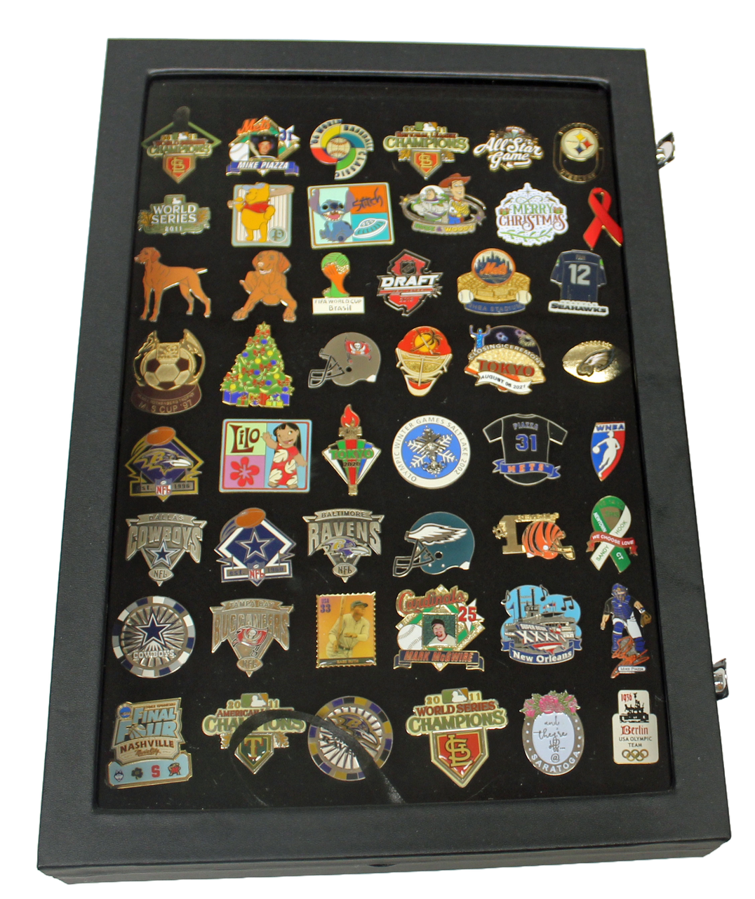 Deluxe Large Pin Collector Display Box - 14" x 10 x 2"