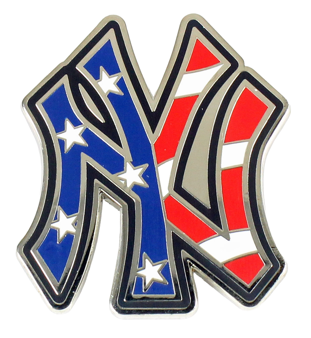 New York Yankees Patriotic "NY" Logo Pin