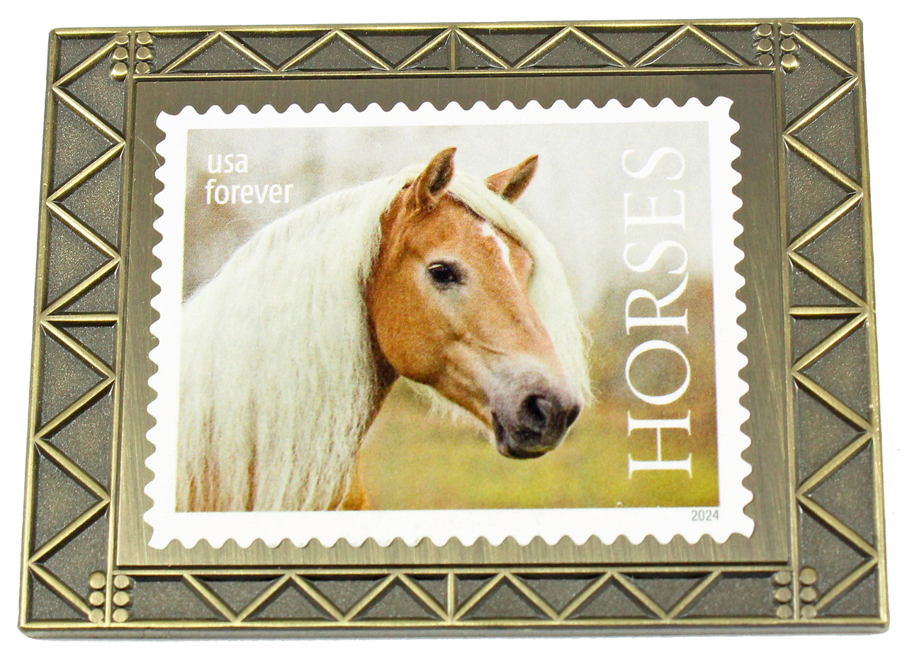 Horse Stamp Pin #1 - Limited Edition 300