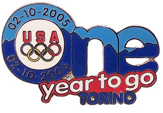 Torino 2006 OlympicsGames "One Year To Go" Pin - Limited 1,000