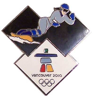 Vancouver 2010 OIympics Snowboard Pin - Female