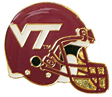 Virginia Tech Helmet Pin