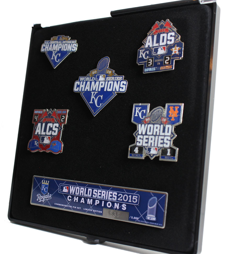 Kansas City Royals 2015 World Series Champions Post Season Pin Set ...