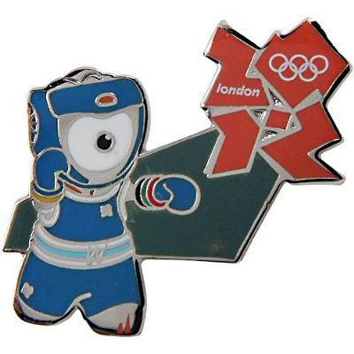 London 2012 Olympics Wenlock Boxing Pin