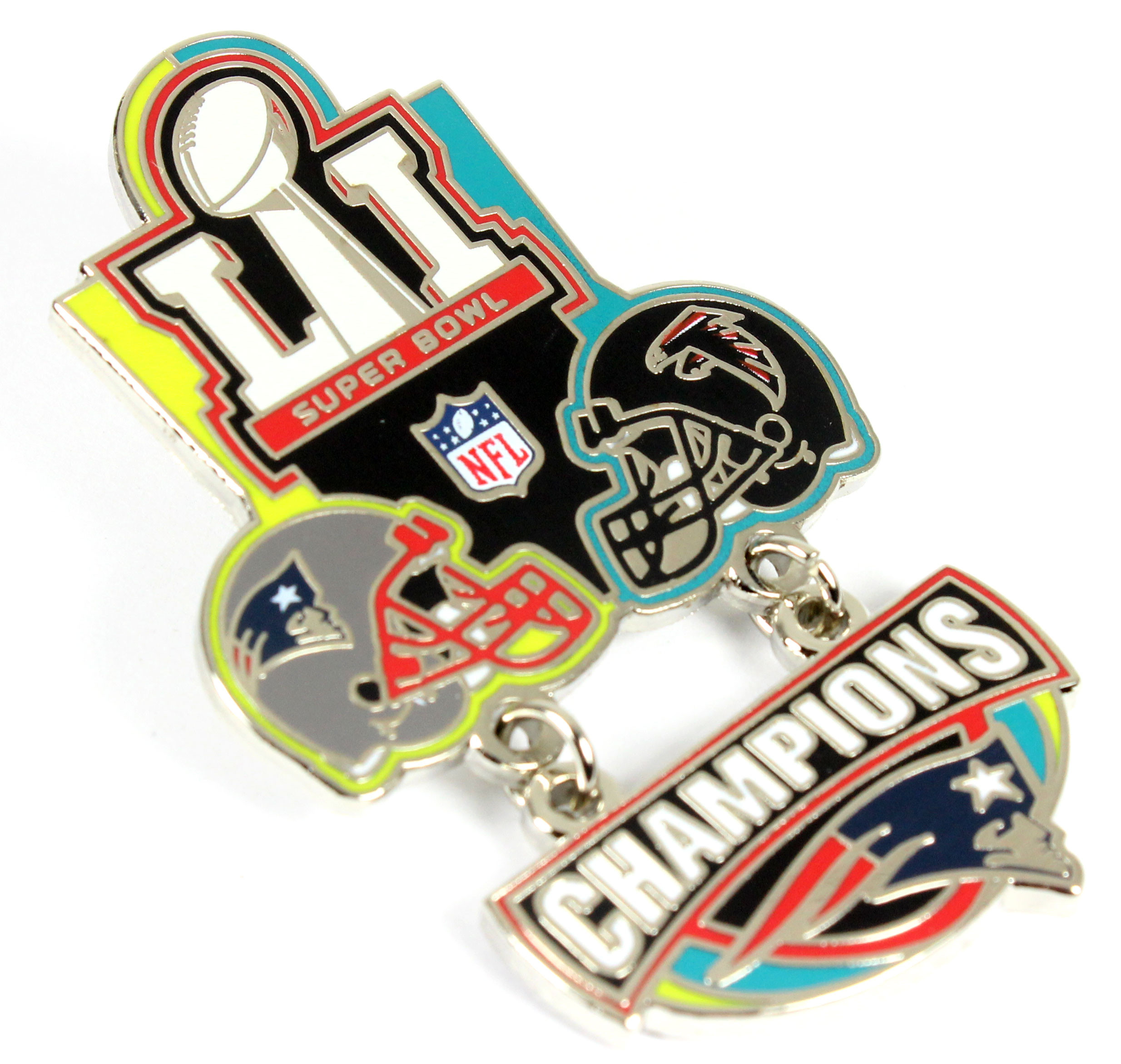 Super Bowl LI (51) Oversized Commemorative Pin - Dangler Style