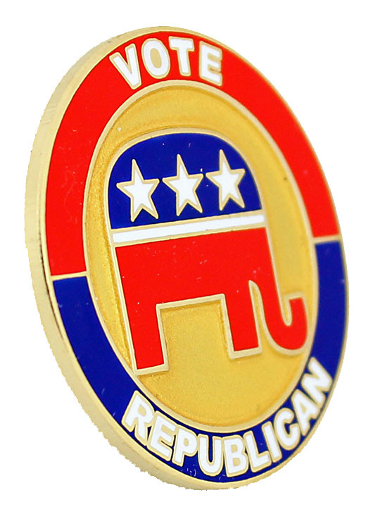 Vote Republican Party Lapel Pin