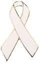 White Ribbon Awareness Pin