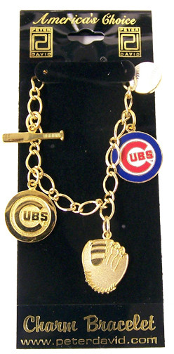 Chicago Cubs 5 Charm Bracelet