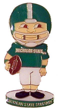 Michigan State Football Bobble Head Pin
