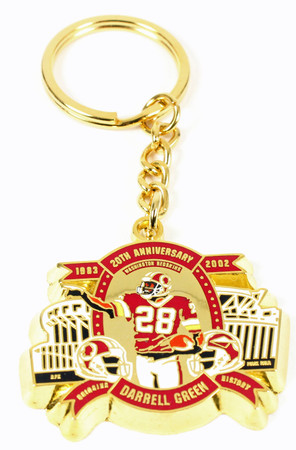 20th Anniversary Redskins Darrell Green Keychain
