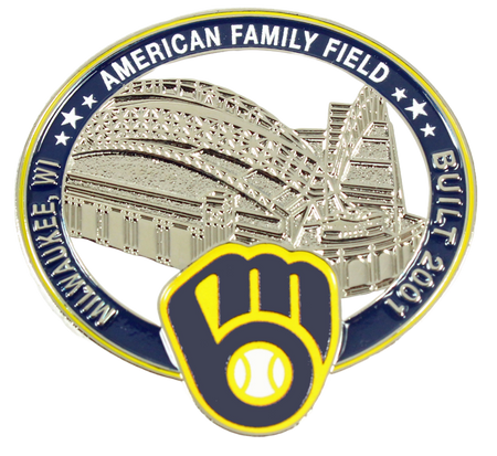 Milwaukee Brewers American Family Field Pin - Milwaukee, WI / Built ...