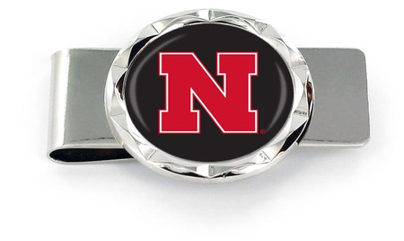 Nebraska Diamond Cut Money Clip