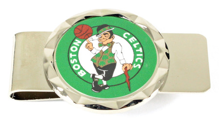 Boston Celtics Money Clip Diamond Cut Money Clip.