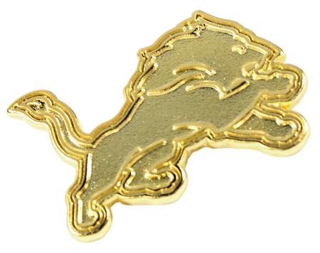 Detroit Lions Gold Logo Pin