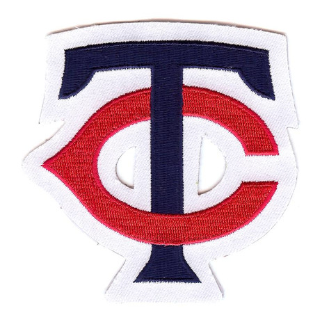 Minnesota Twins "TC" Logo Embroidered Emblem Patch - 4"