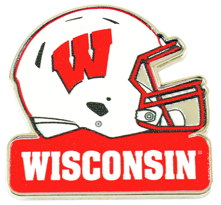 Wisconsin Badgers Premier Football Helmet Pin