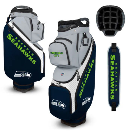 Seattle Seahawks Golf Bag w/ Cooler Bucket-2