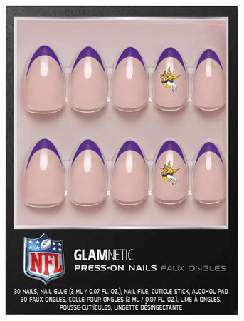 Minnesota Viking Fingernails by Glamnetic