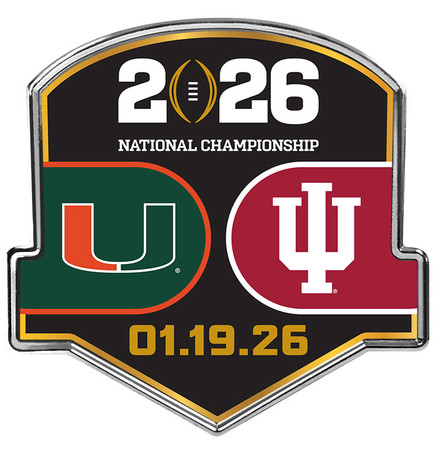 2026 College Football National Championship Dueling Pin - Miami vs. Indiana