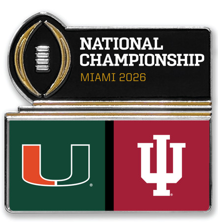 2026 College Football National Championship Matchup Pin - Miami vs. Indiana