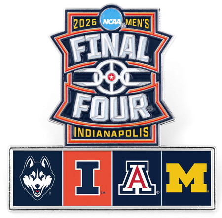 2026 Men's Final Four Teams Pin - UConn, Illinois, Arizona, Michigan