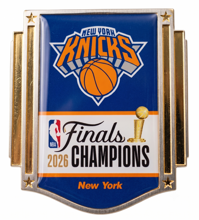 New York Knicks 2026 NBA Champs Banner Pin