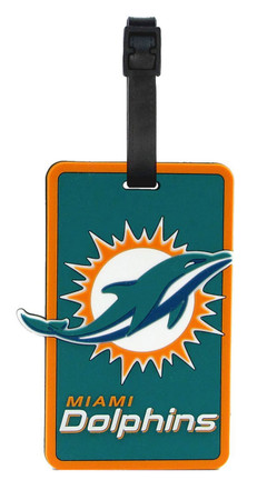 Miami Dolphins Luggage Tag
