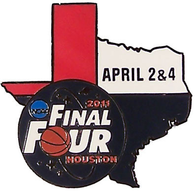 2011 NCAA Men's Final Four Texas Flag Pin