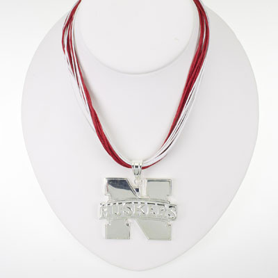 Nebraska Logo Multi-Cord 18" Necklace