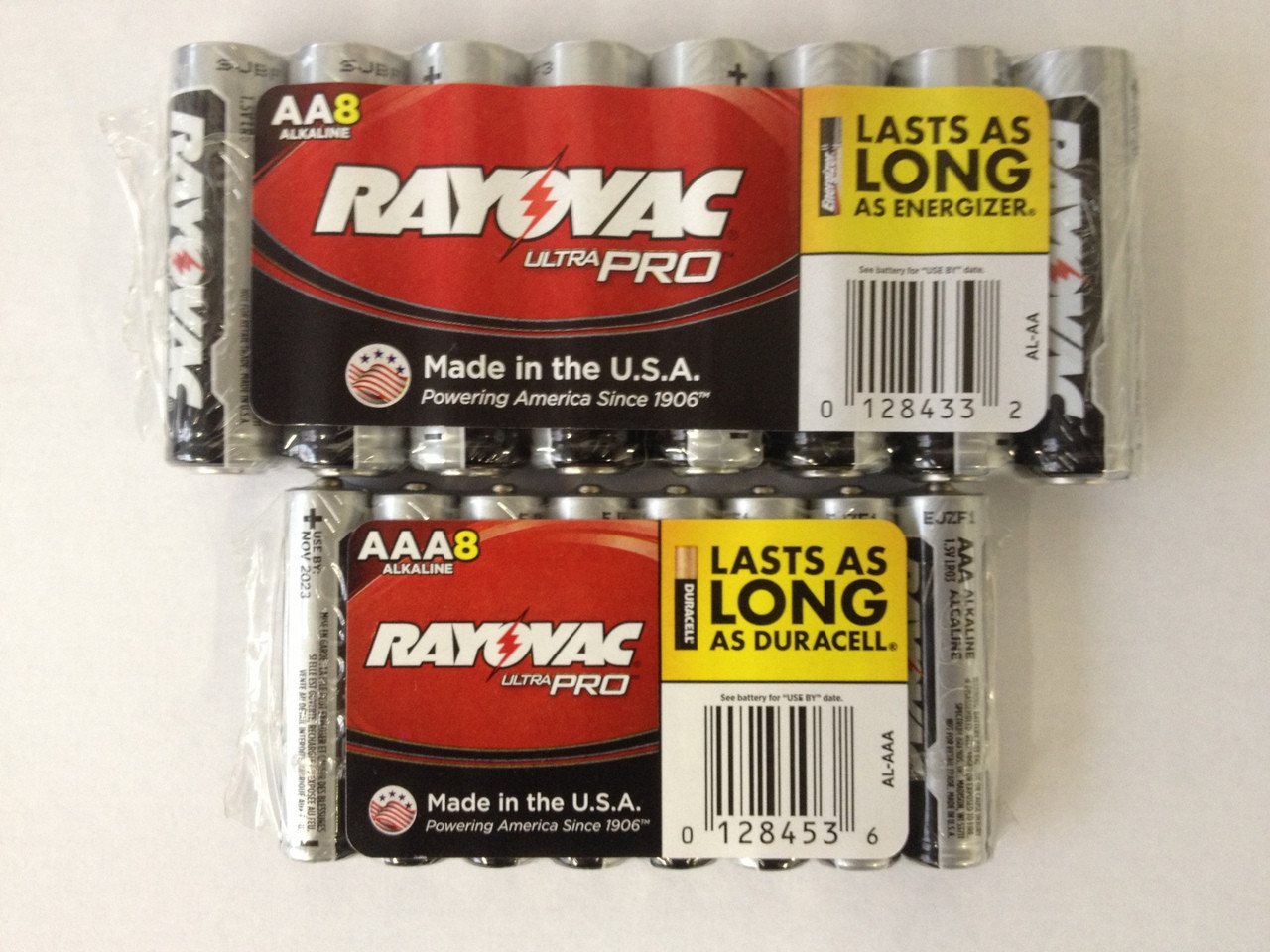 16 Piece Combo Pack - Rayovac UltraPRO Alkaline 8 AAA Batteries and 8 ...